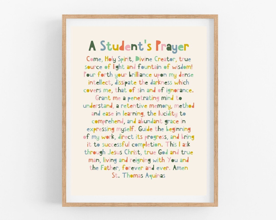 St Thomas Aquinas, Saint Quotes, Prayer Print, Digital Download ...