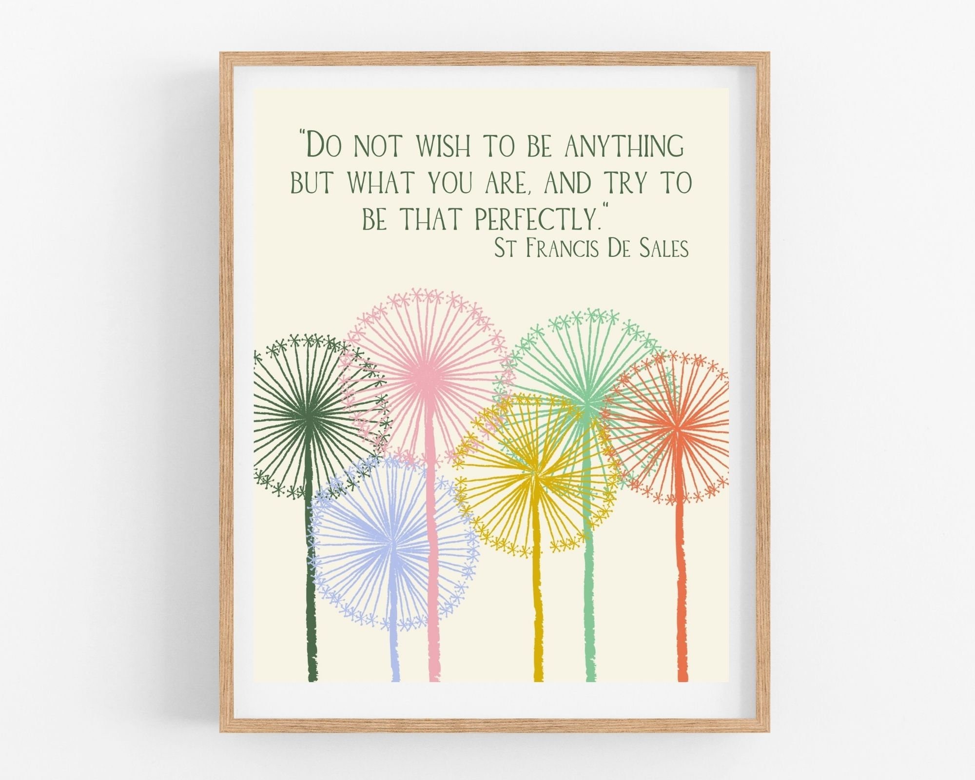 St Francis Print Saint Quote Art Printable Baptism Gift - Etsy