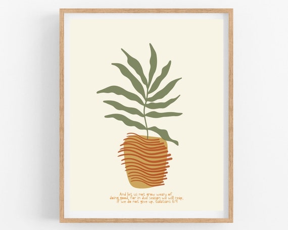 Plant Print Art Printable Home Decor Nursery Wall Art | Etsy