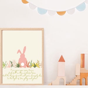 Easter Print, Easter Decor, Spring Wall Art, Pastel Decor, Easter Home ...