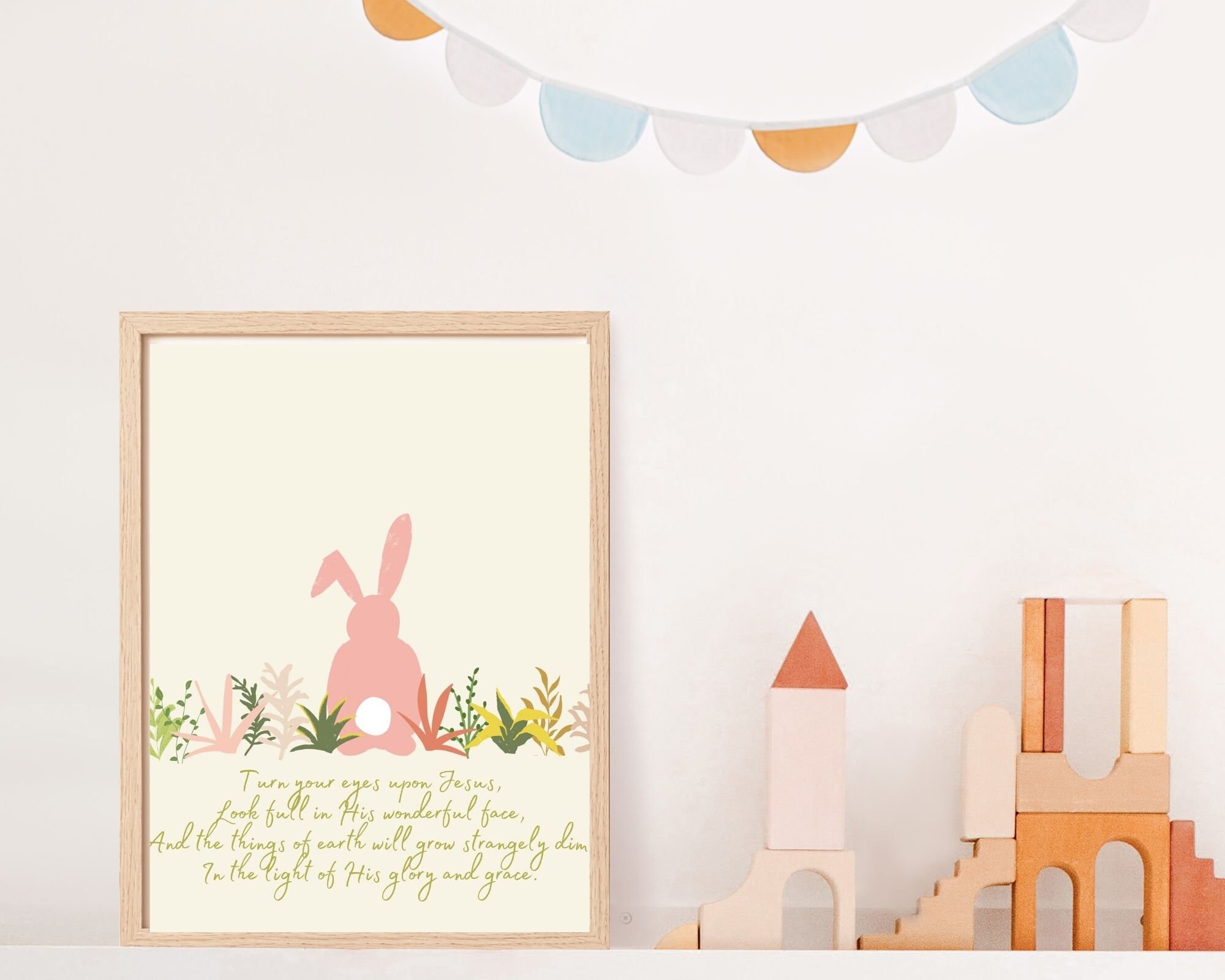 Easter Print, Easter Decor, Spring Wall Art, Pastel Decor, Easter Home ...