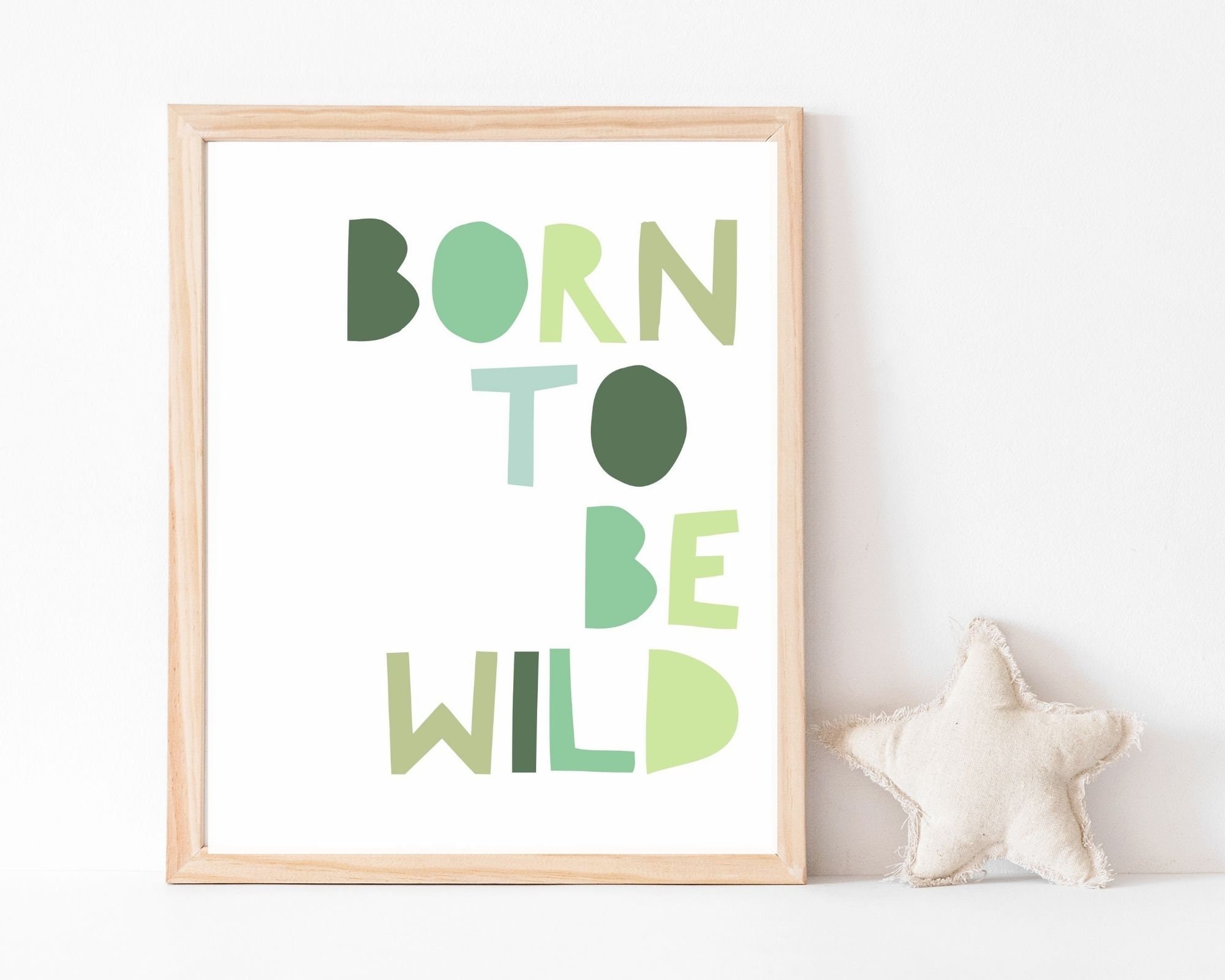 Woodland Nursery Born to Be Wild Sign Nursery Decor - Etsy