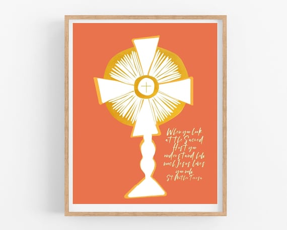 Blessed Sacrament Art Eucharistic Adoration Catholic Art - Etsy