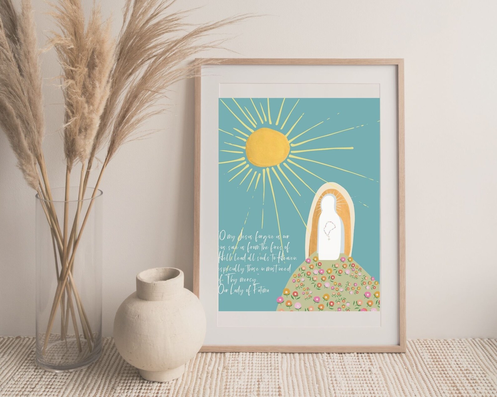 Our Lady of Fatima Catholic Art Print Marian Art Blessed - Etsy