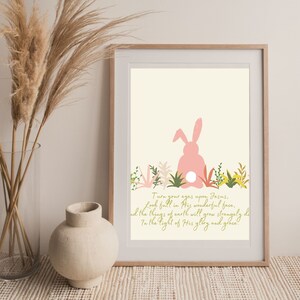 Easter Print, Easter Decor, Spring Wall Art, Pastel Decor, Easter Home ...