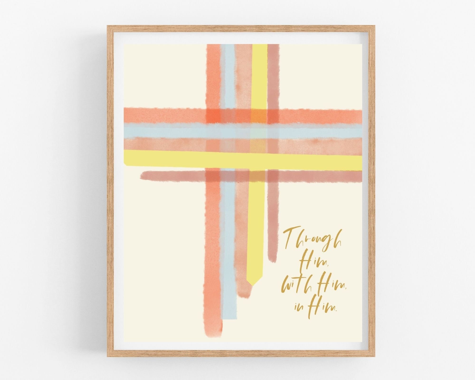 Cross Print Christian Art Printables Digital Download Art - Etsy