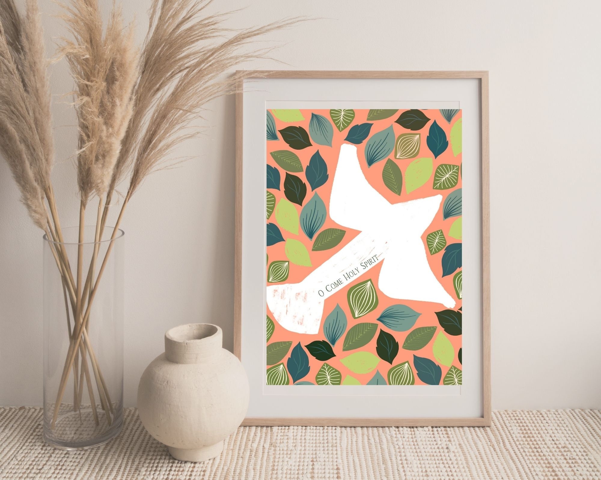 Holy Spirit Print Boho Decor Christian Nursery Catholic - Etsy