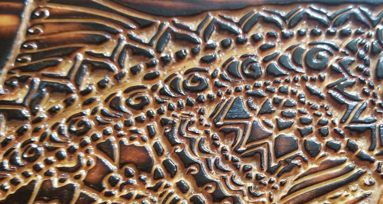 Geometric Trout Fish Mandala Pattern Engraved Wall Hanging | Etsy