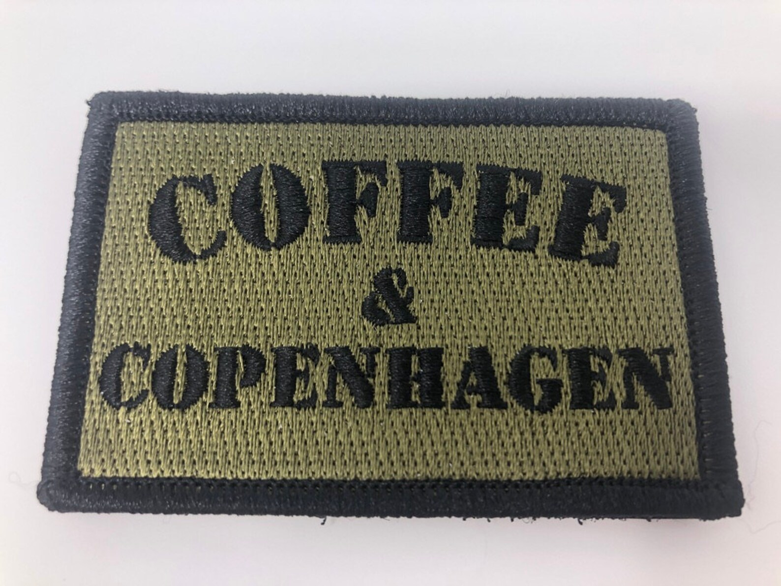 Copenhagen & Coffee Velcro Hook and Loop Patch Rodeo Patch | Etsy