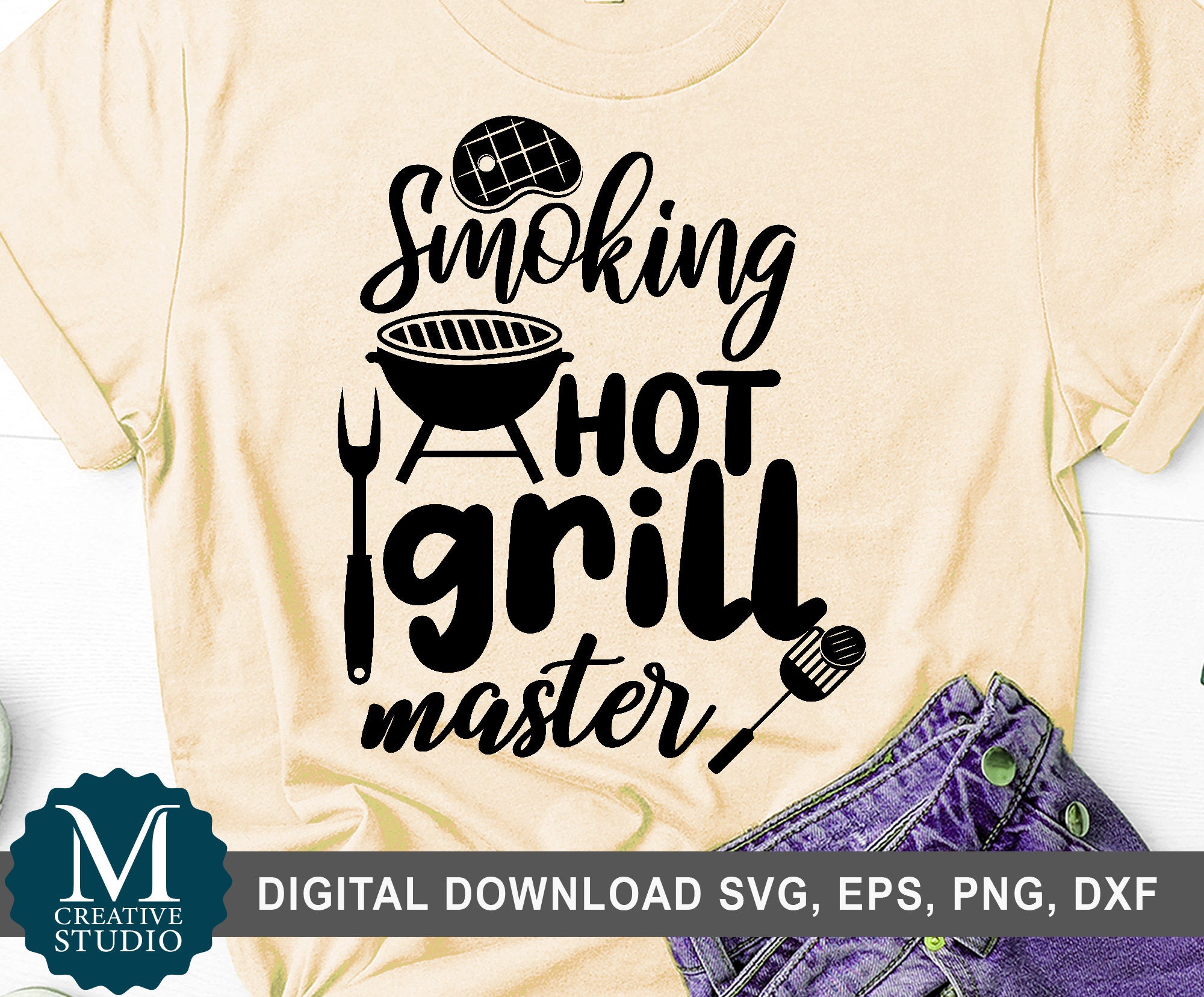 Smoking Hot Grill Master SVG Cut File Commercial Use Instant - Etsy UK