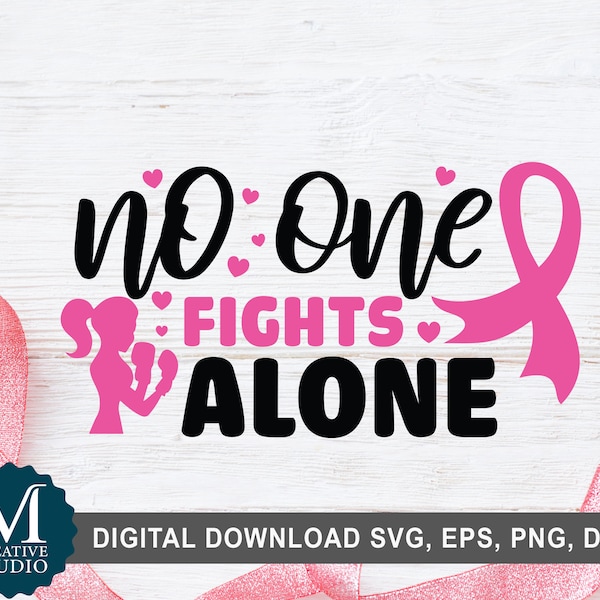 No One Fights Alone in This Family Svg - Etsy