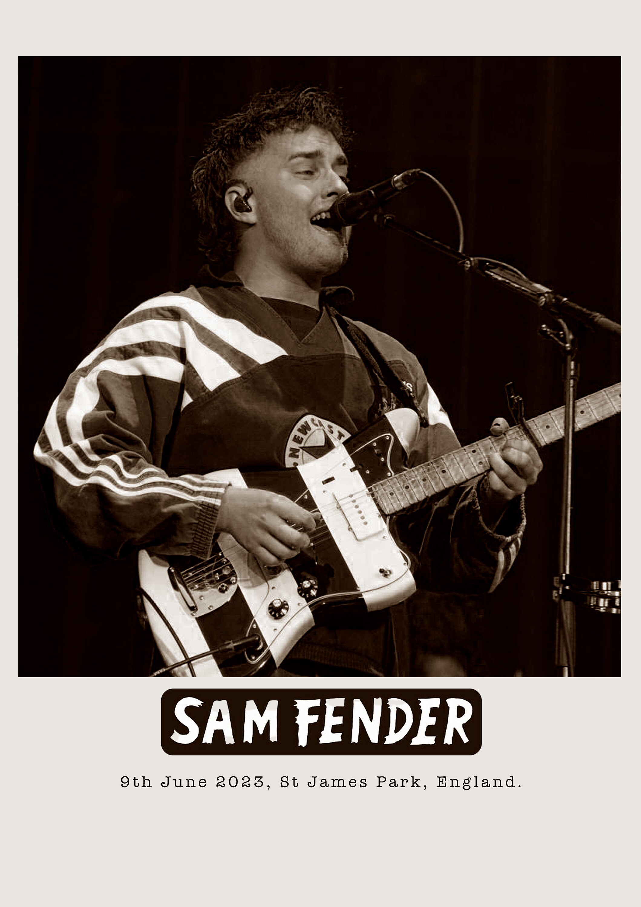 Sam Fender ST JAMES PARK Poster - Etsy