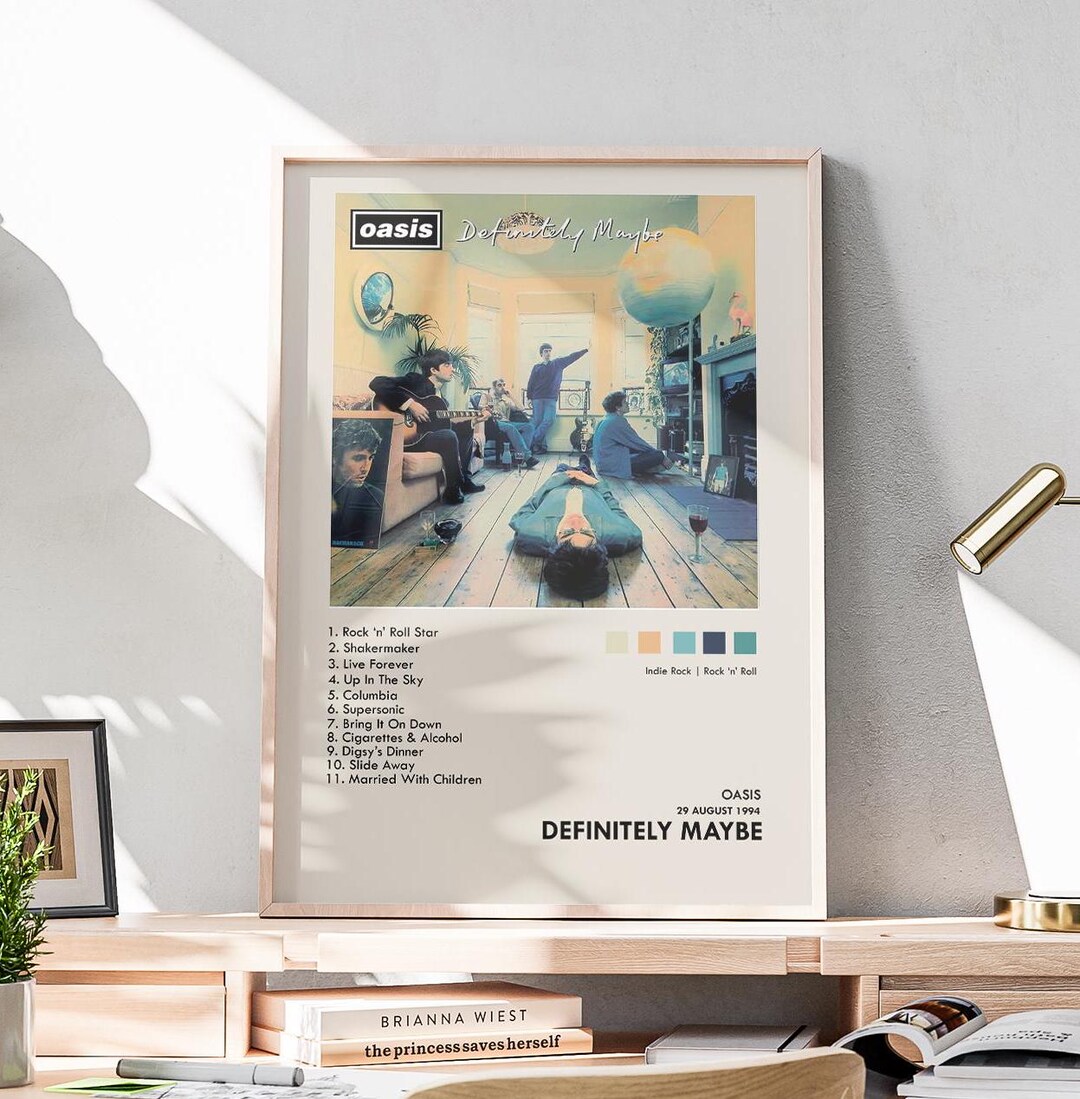 Oasis Definitely Maybe Album Poster Rock Art Print - Etsy