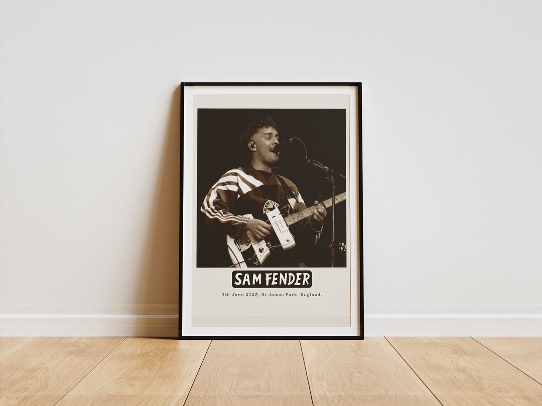 Sam Fender ST JAMES PARK Poster - Etsy