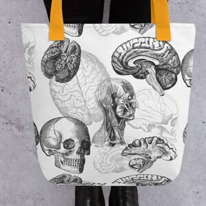 Brain Anatomy Tote Bag Neurologist Gift Future Doctor - Etsy