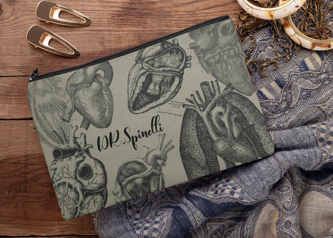 Custom Anatomy Accessory Pouches , Anatomy Gift, Cardiologist ...