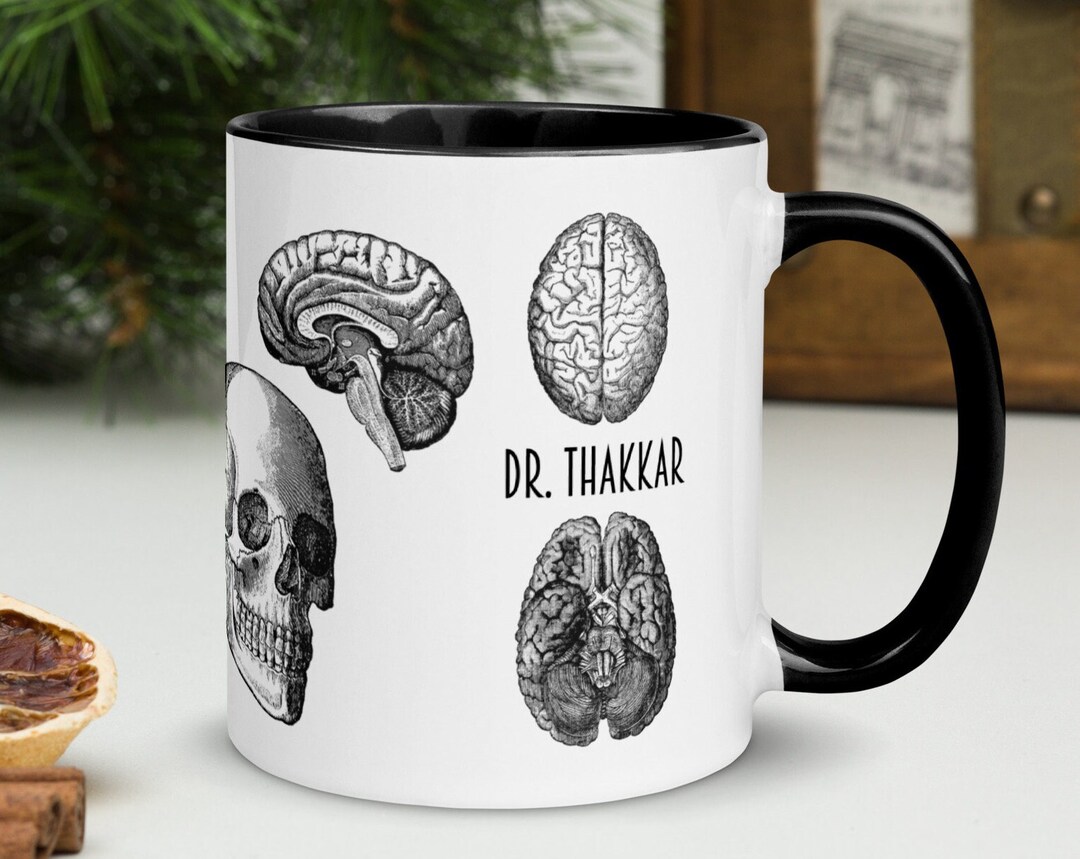 Custom Brain Anatomy Mug, Neurologist Gift, Future Doctor Tumbler ...