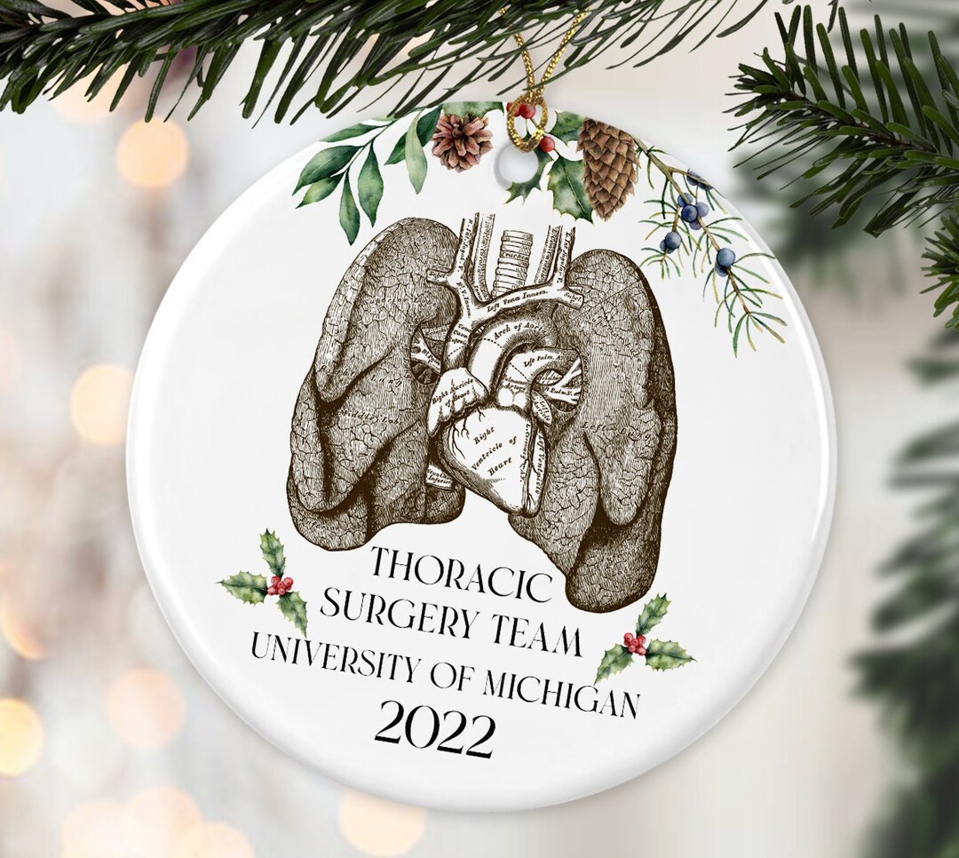 Custom Lung Porcelain Ornaments, Custom Doctor Christmas Gift ...