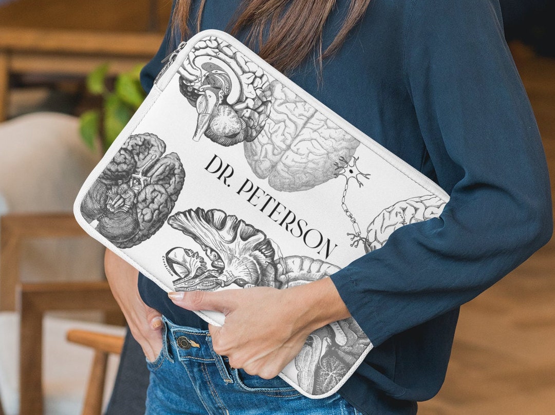Custom Brain Laptop Sleeve , Neurologist Gift, Future Doctor iPad Cover ...