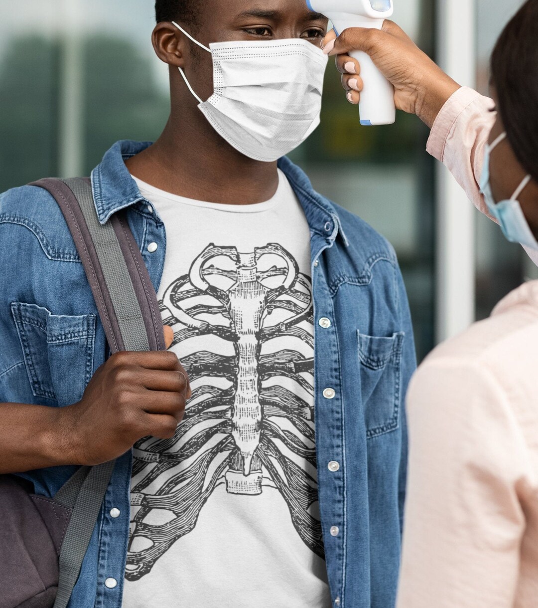 Skeleton Rib Cage Short-sleeve Unisex T-shirt,halloween Shirt, Rib Cage ...