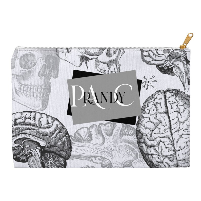 Custom Brain Anatomy Accessory Pouches Neurologist Gift - Etsy