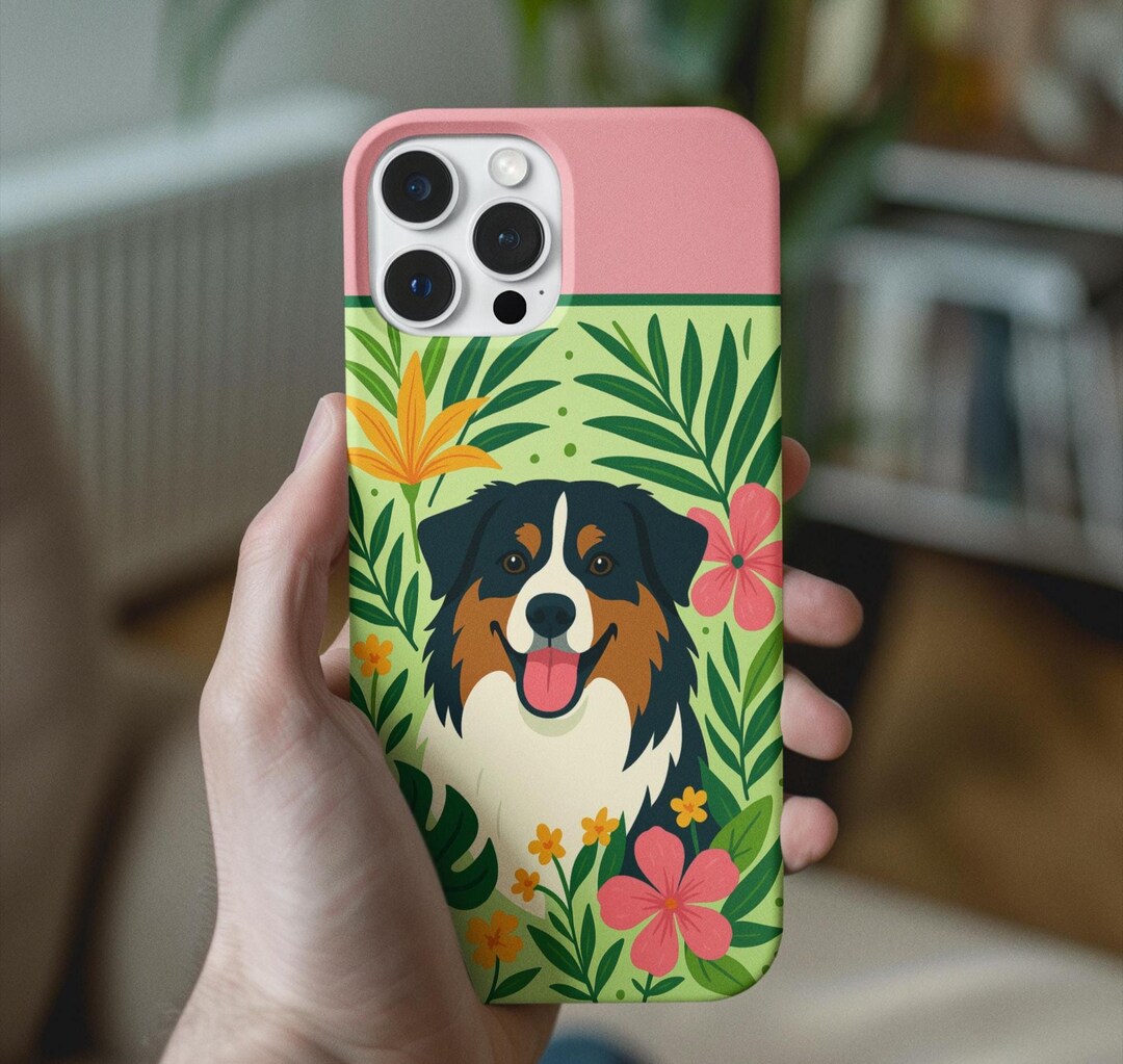 Aussie Cases, Australian Shepherd Phone Case, Tri Color Aussie Summer ...