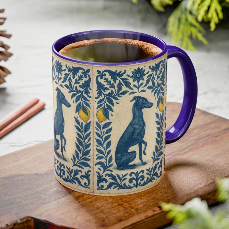 Blue Greyhound Ornament - Etsy