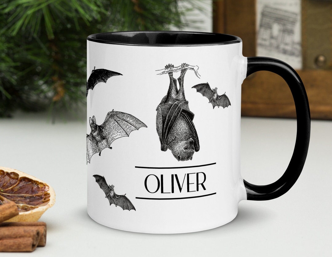 Custom Vintage Bat Mug, Witchy Gift,vintage Animals, Gothic Mug ...
