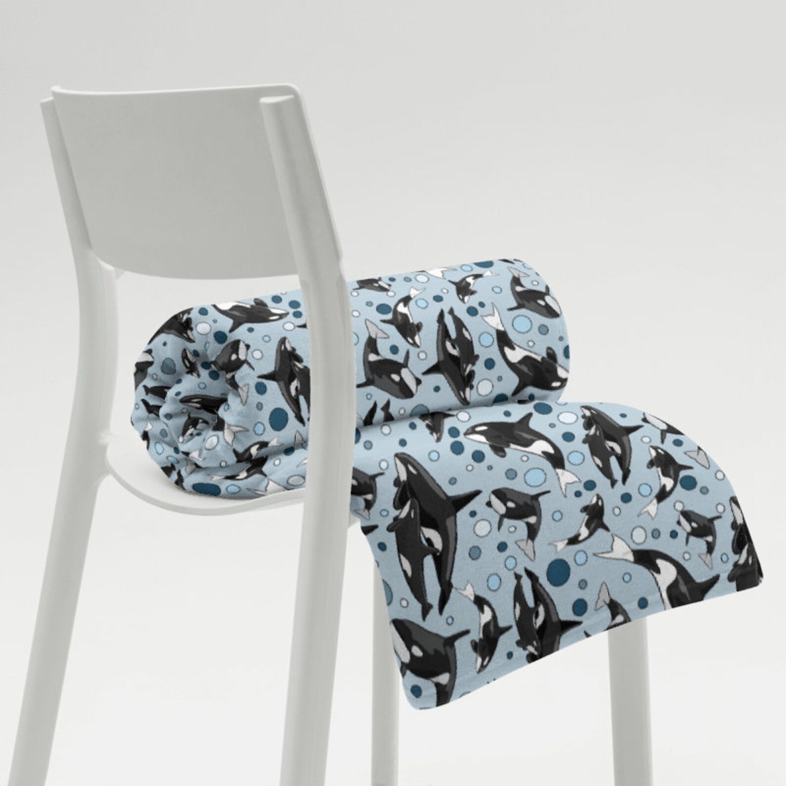 Orca Throw Blanket, Orcinus Orca, Killer Whale, Dolphin, Whale Blanket ...