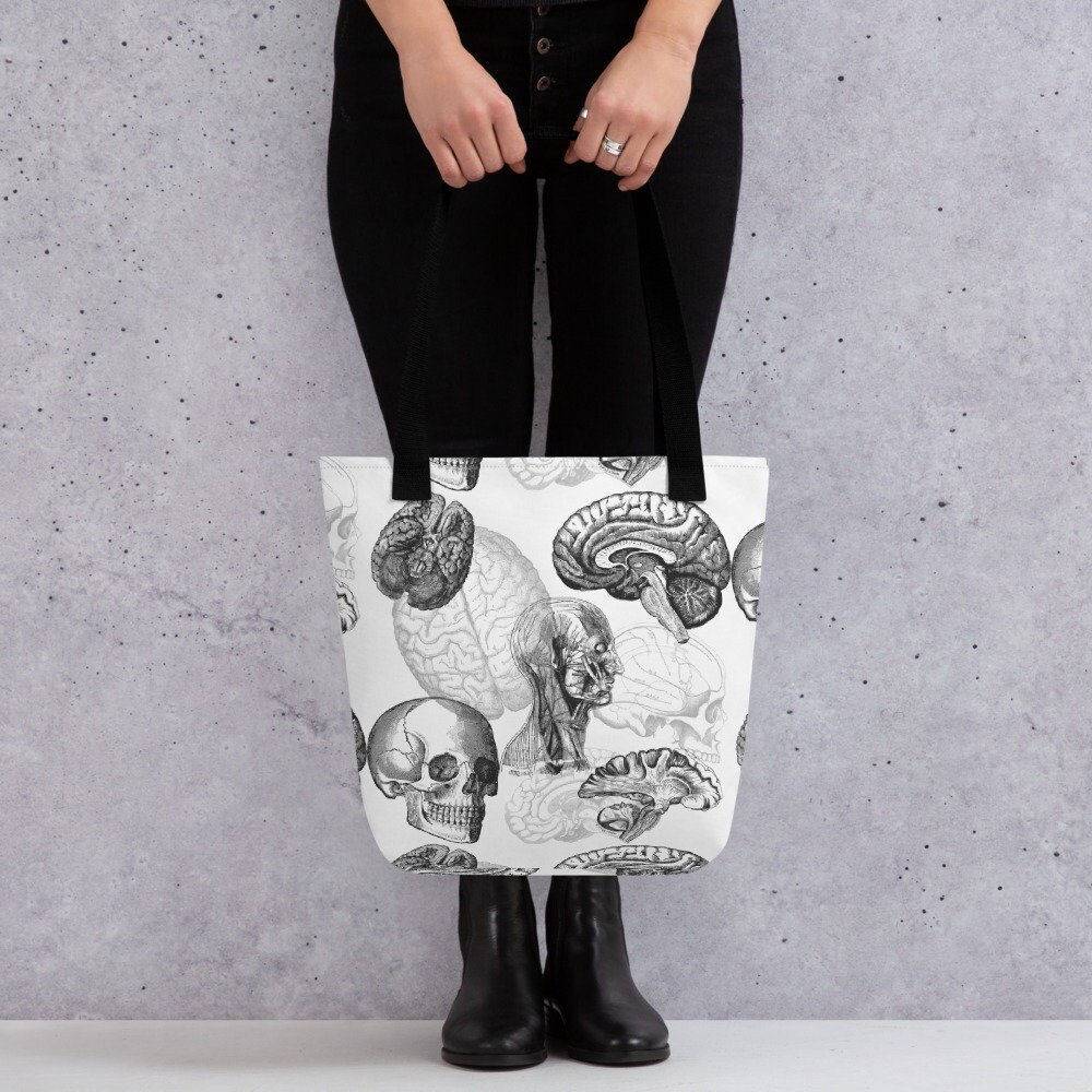 Brain Anatomy Tote Bag Neurologist Gift Future Doctor - Etsy