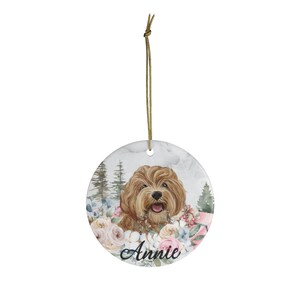 Personalized Cavapoo, Cavoodle, Cockapoo Christmas Ceramic Ornaments - Etsy