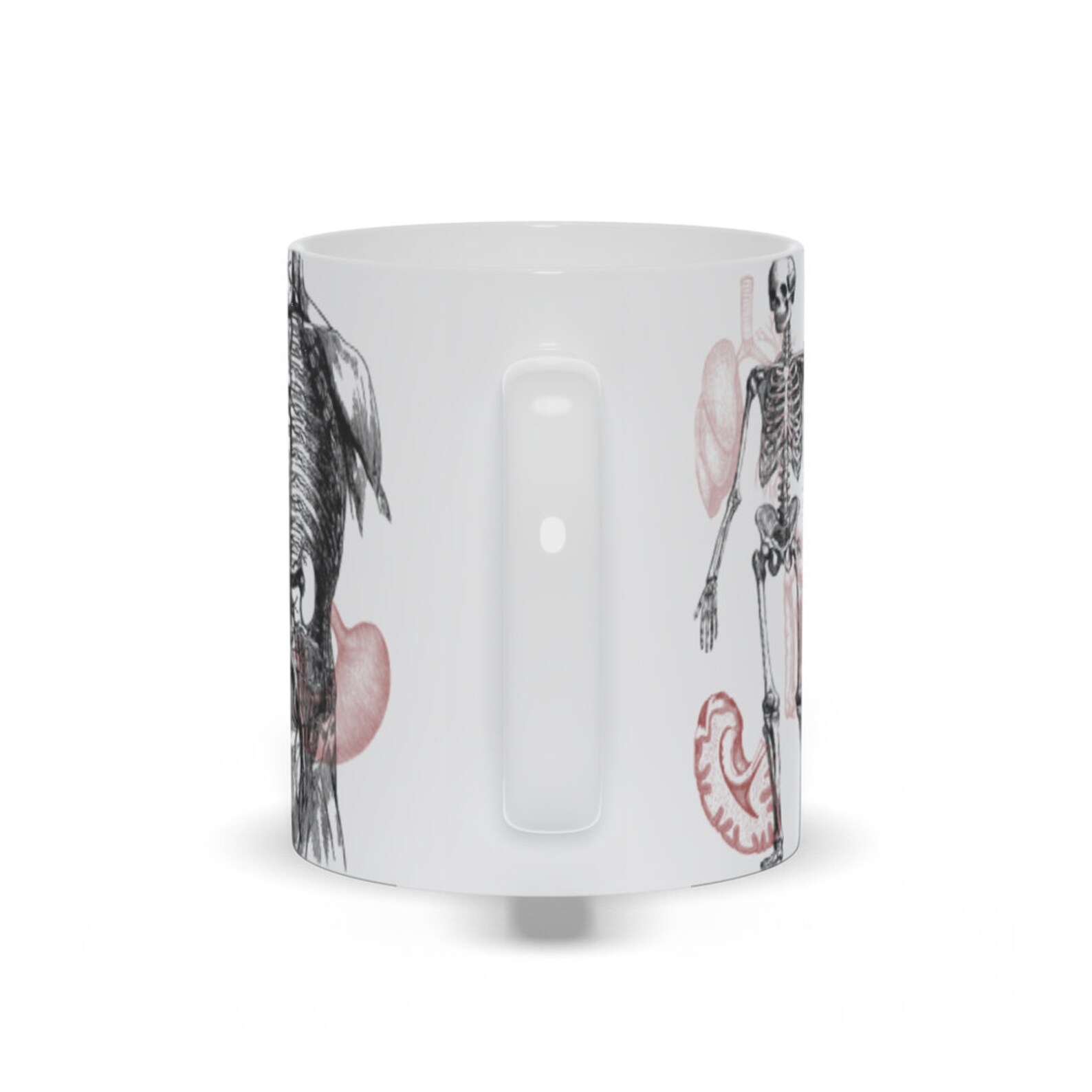 Bones and Internal Organs, Human Anatomy Gothic Ceramic Mug,nephrology ...