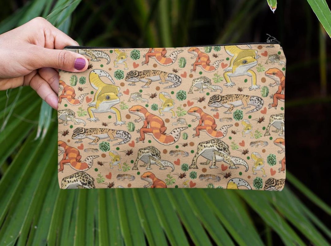 Leopard Gecko Accessory Pouches, Gecko Toilet Bag, Reptile Owner ...