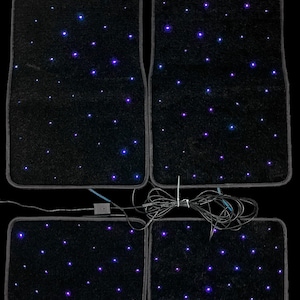 Starlight Car Mat - Fiber Optic Car Mat, Changes Colors NO INSTALLATION ...