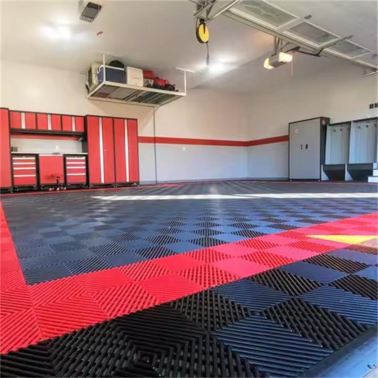 Garage Floor Tiles - Modular Interlock Garage Flooring (15.75 X 15.75 ...