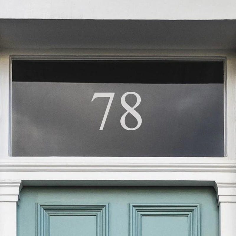 Frosted Glass Address - Etsy UK
