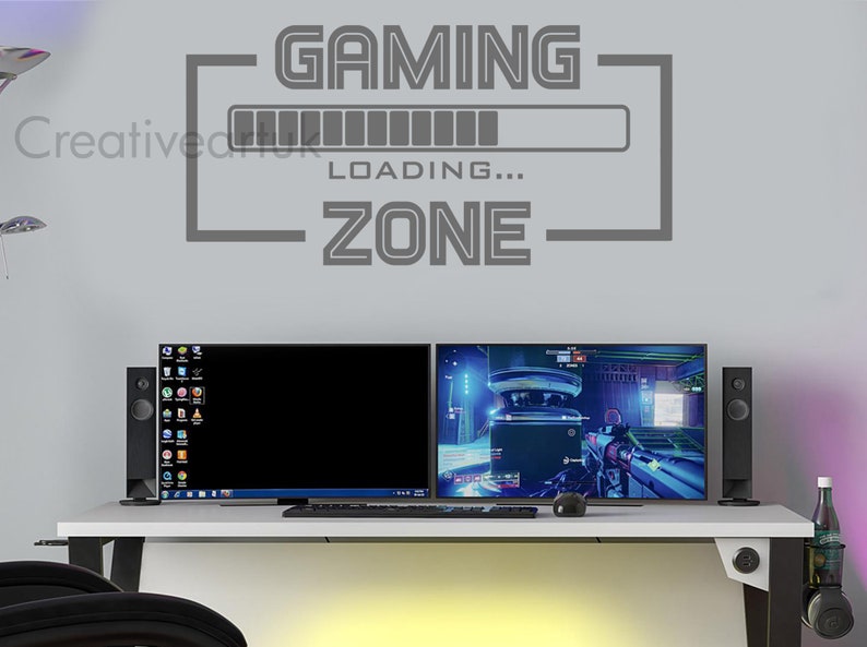 Gaming Zone Wall Stickers Gamers Loading Wall Stickers Gamer - Etsy UK