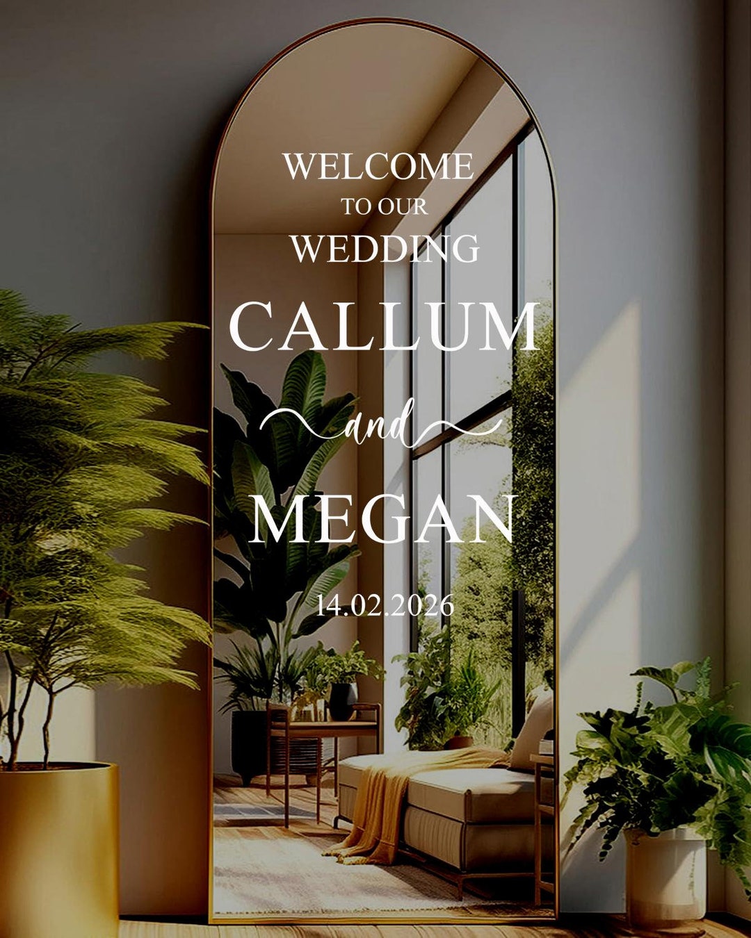 Personalized Wedding Welcome Sign Sticker: Custom Vinyl Decal - Etsy