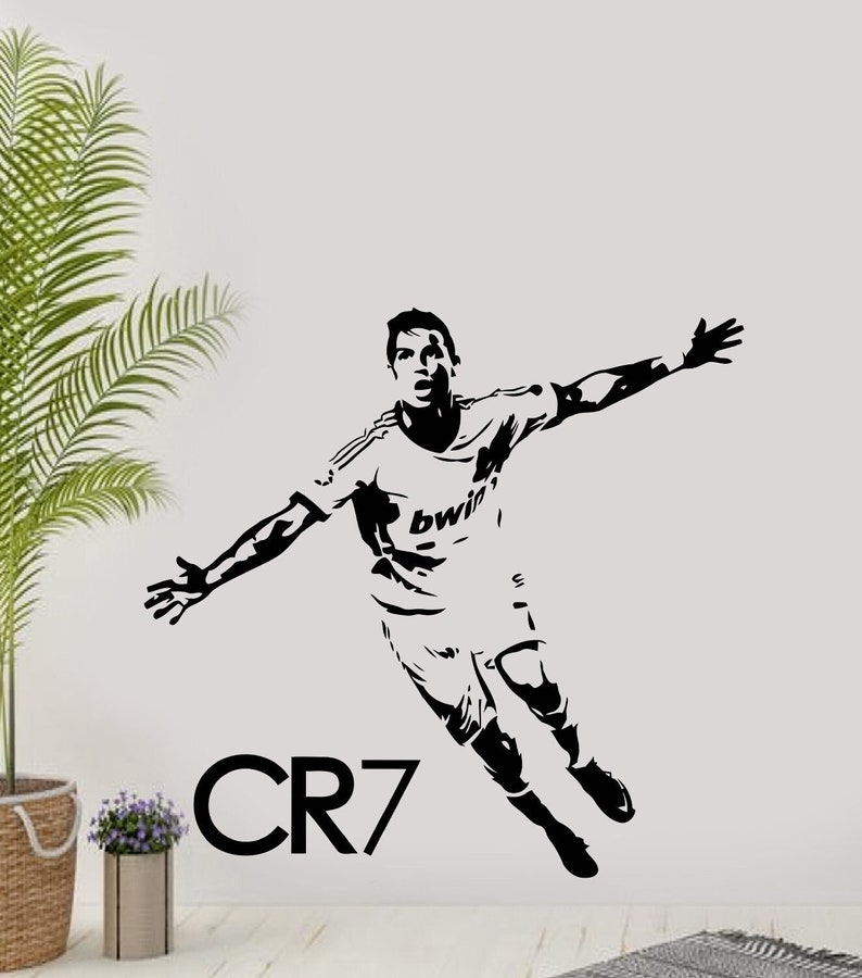 Ronaldo Celebration Wall Decal: CR7 Portugal Football Art RM - Etsy