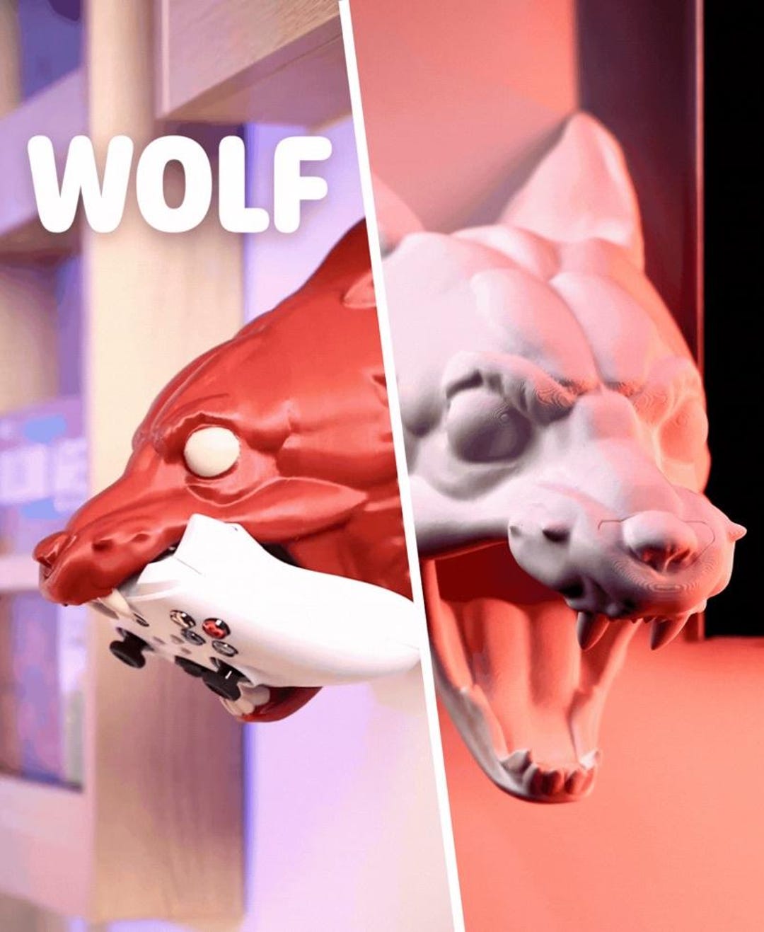 Wolf Controller Holder - Game Controller Holder Suitable for Switch ...