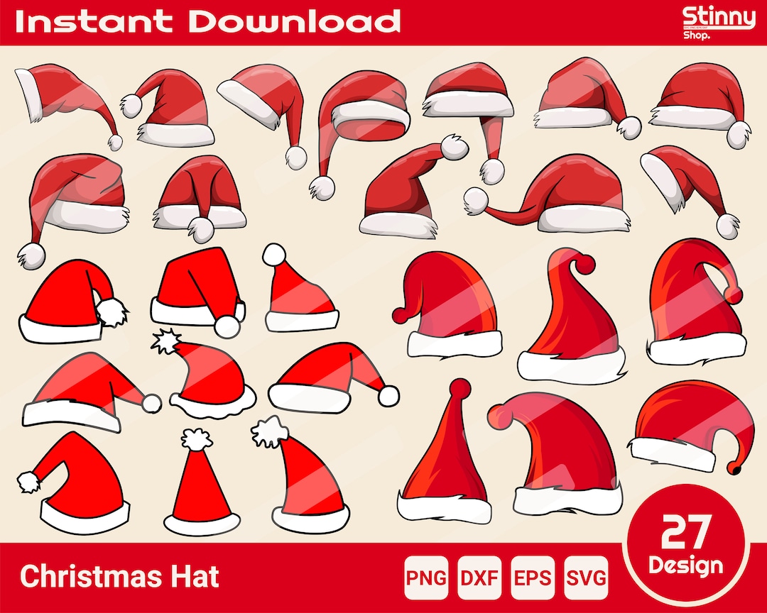 Santa Hat Clipart Svg, Merry Christmas Svg, Christmas 2021 Svg, Funny ...