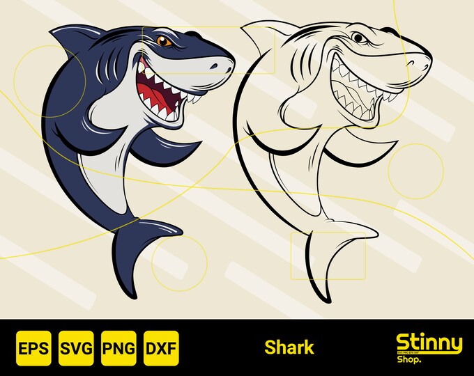 Shark SVG Shark Vector Shark Clipart Shark Shirt Shark - Etsy