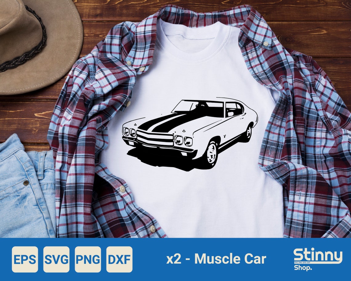 Muscle Car Clipart Muscle Car Outlines, Muscle Car Silhouette, Car T ...