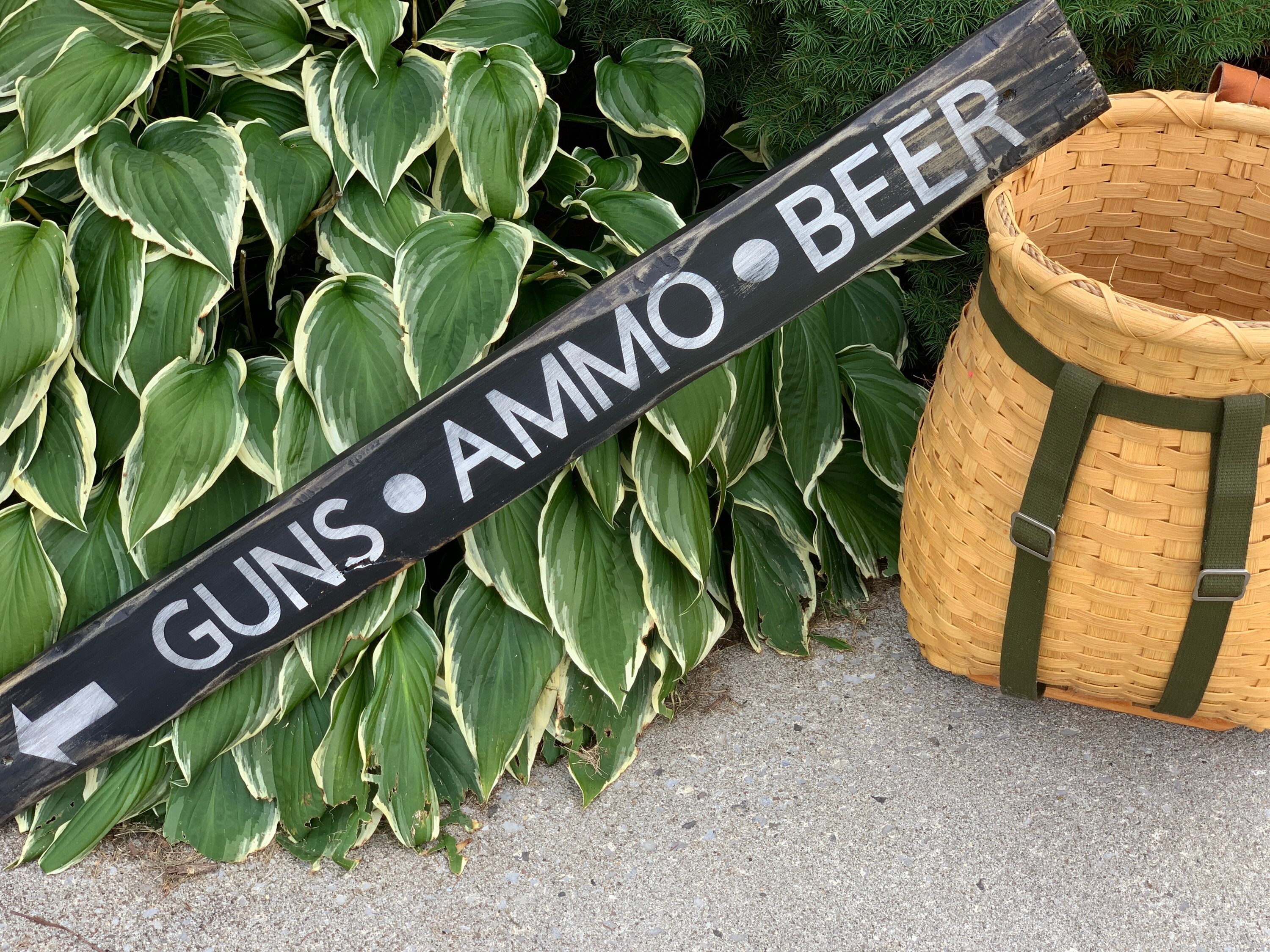 Guns-ammo-beer Rustic Distressed Sign. - Etsy
