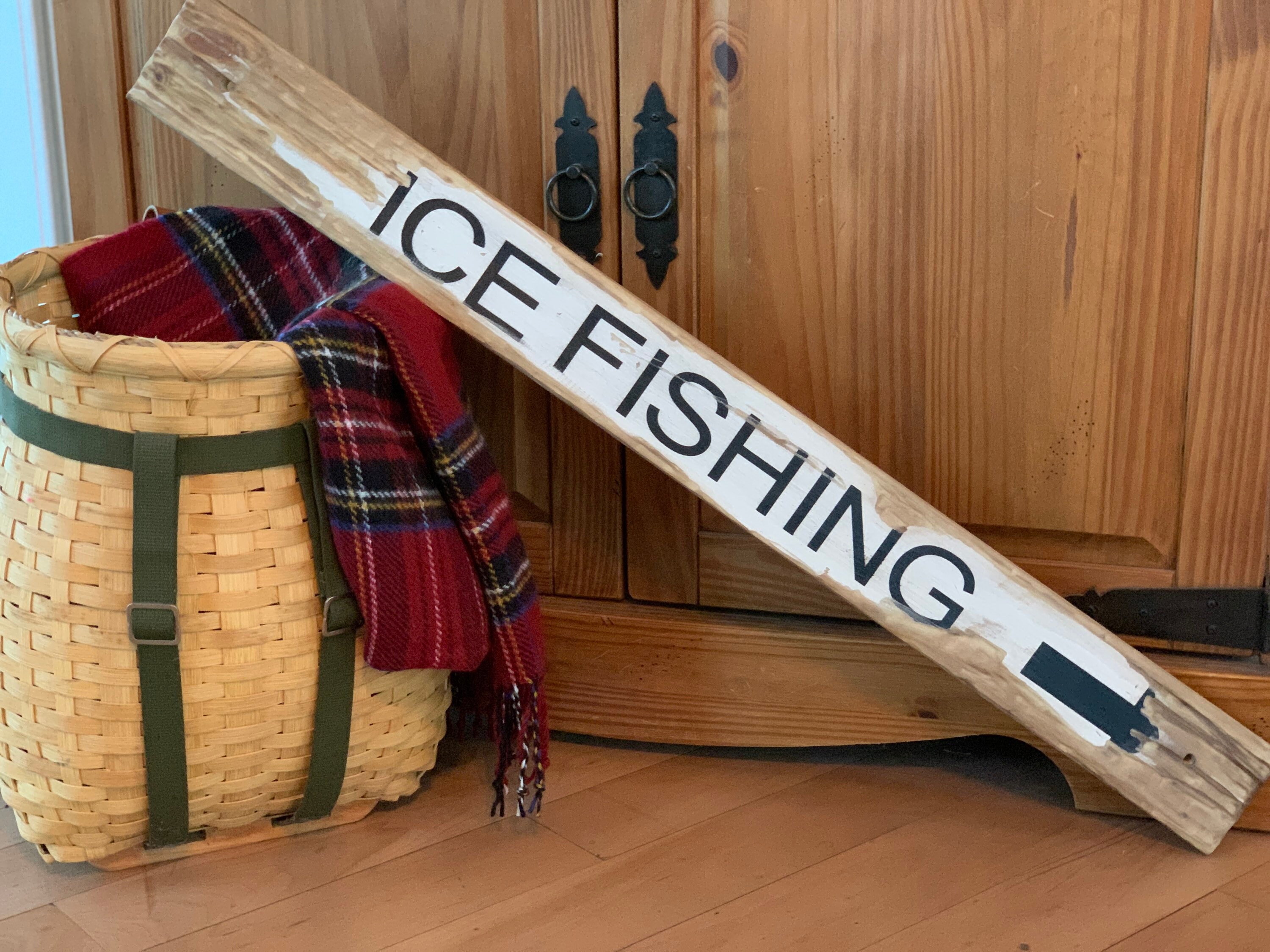 Gone Ice Fishing Sign