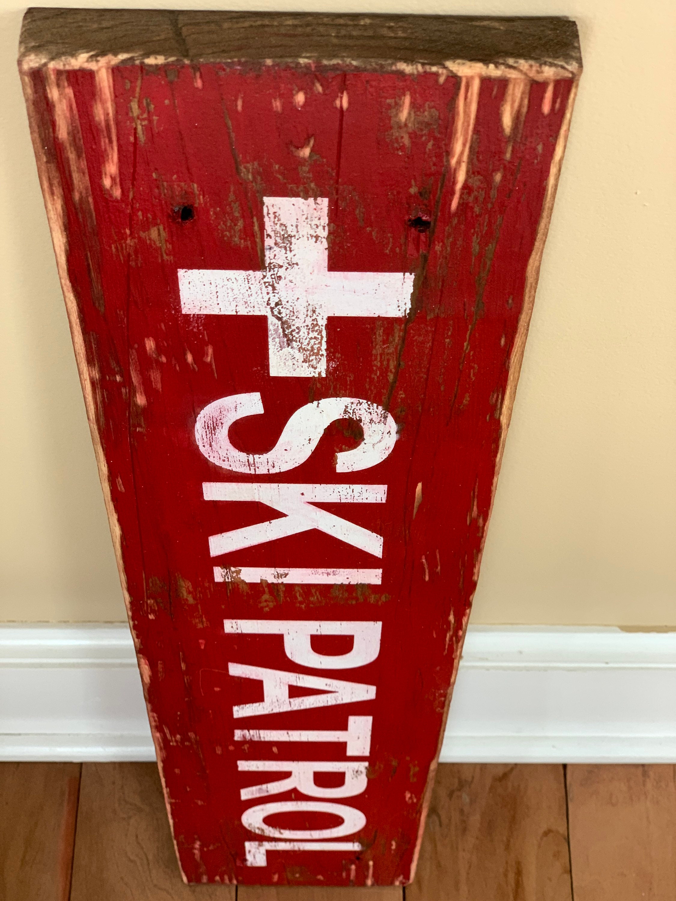 Rustic Ski Patrol Sign - Etsy