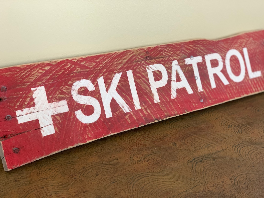 Rustic Ski Patrol Sign - Etsy