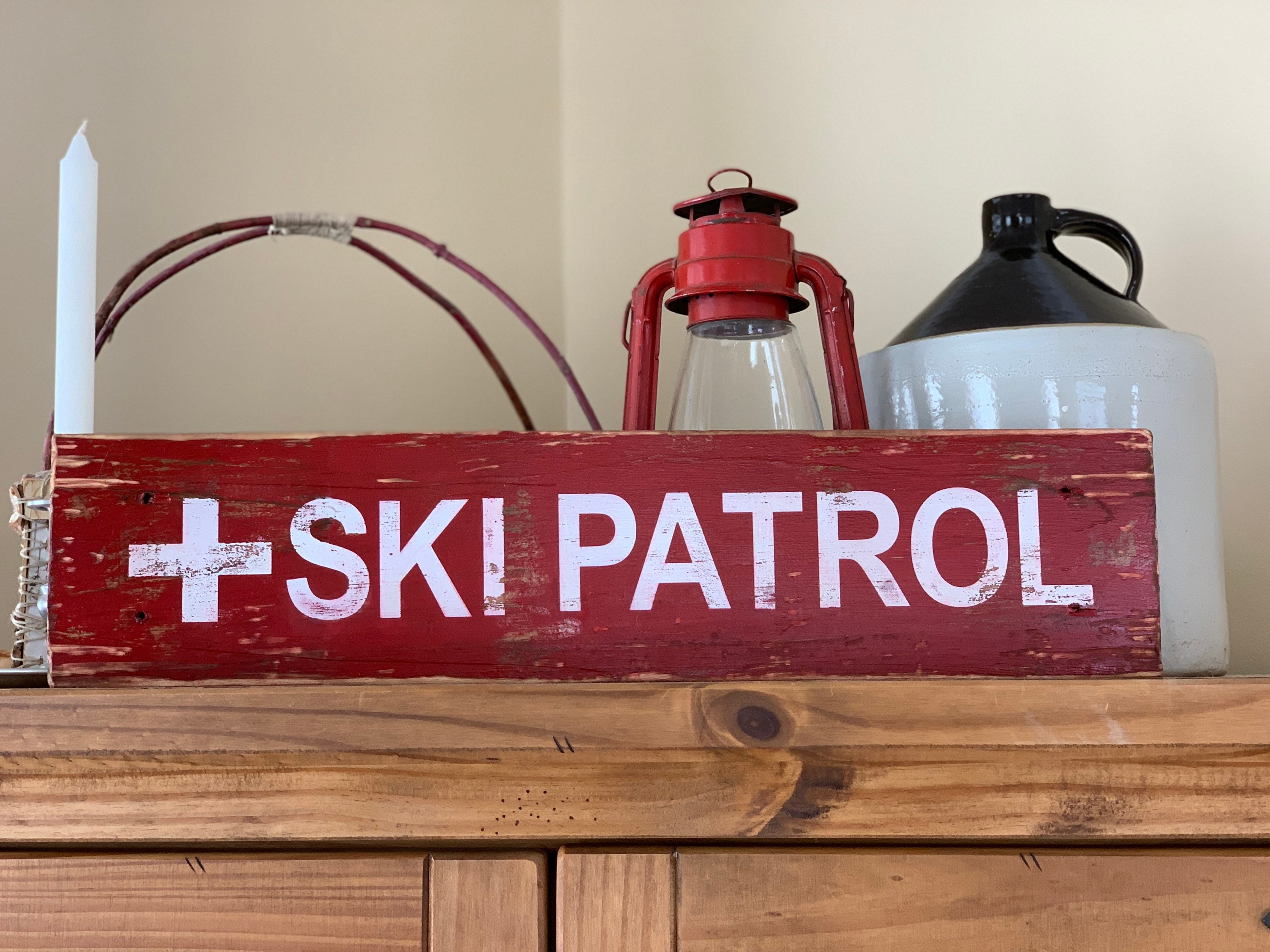 Rustic Ski Patrol Sign - Etsy