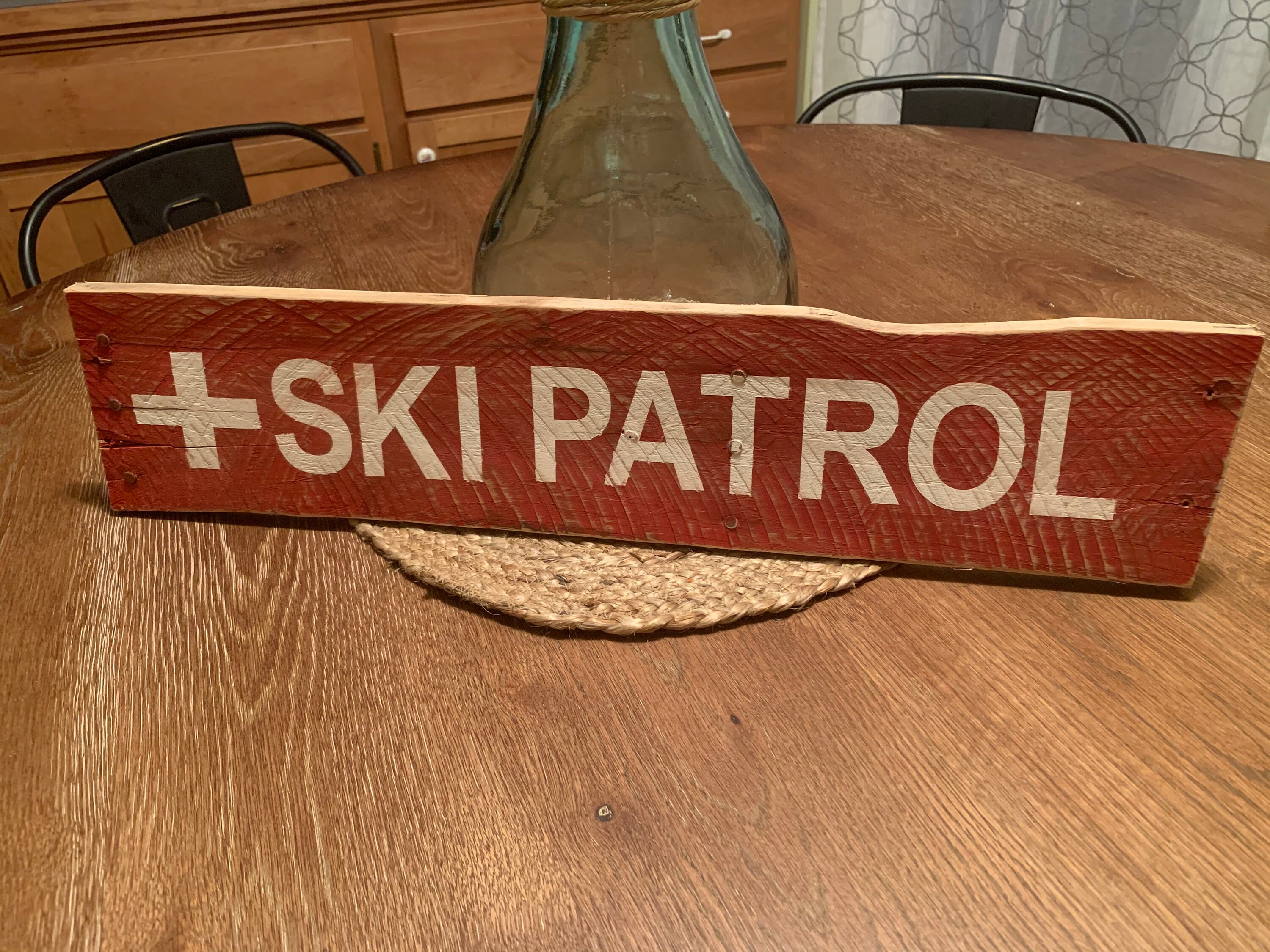 Rustic Ski Patrol Sign | Etsy