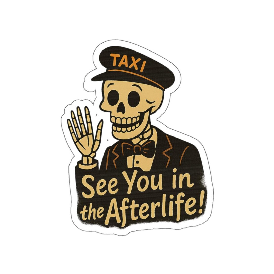 Benny Halloweentown Sticker – Disney Halloween Sticker, Skeleton Taxi ...